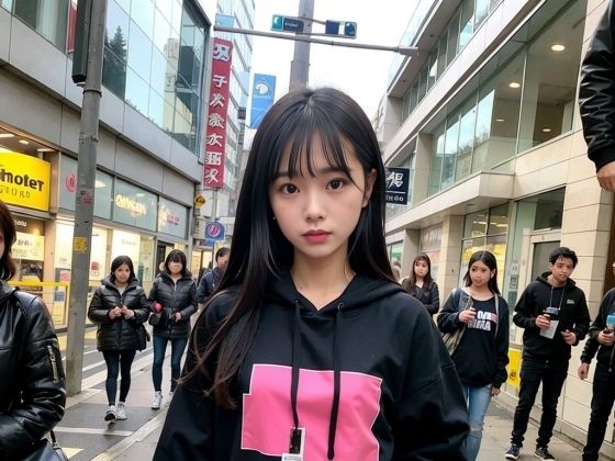 パーカーの下の美女 345枚[AI美人写真集] | FANDANE